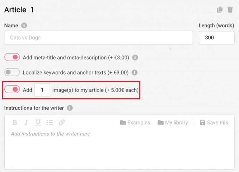 New Feature: Add images to your content order